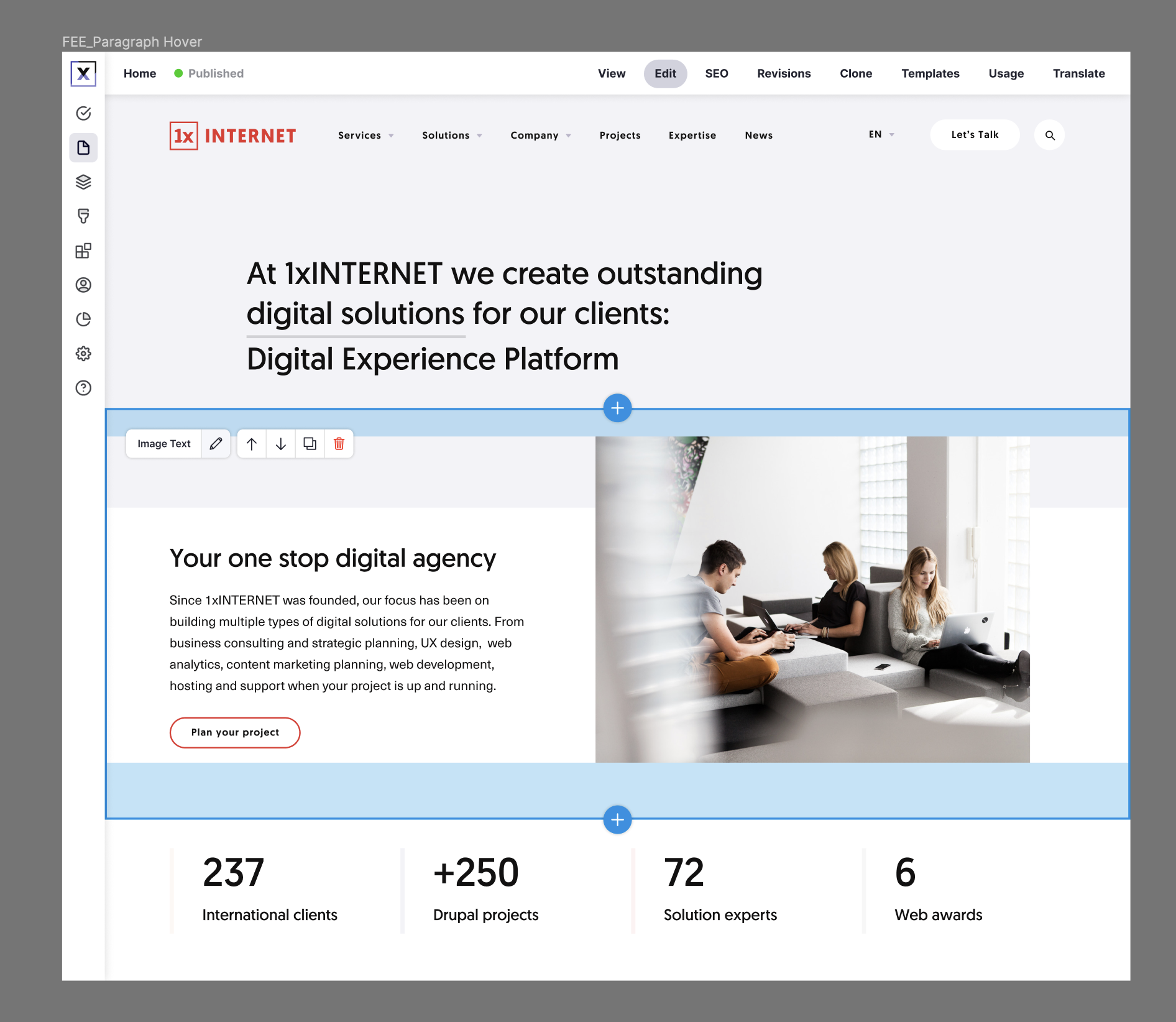 Update Frontend Editing UI [#3423781] | Drupal.org